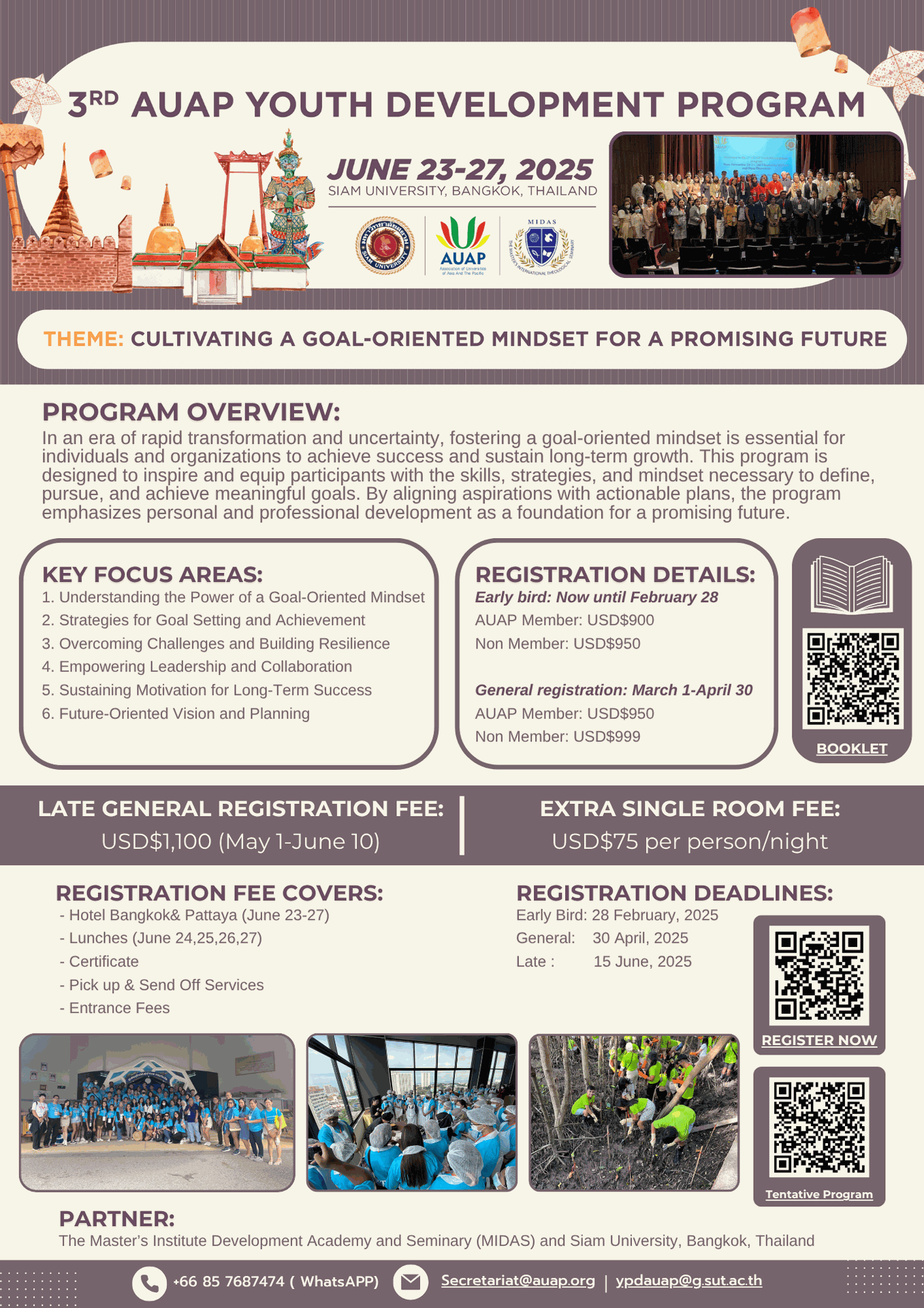 YDP to be held in Bangkok and Pattaya | AUAP